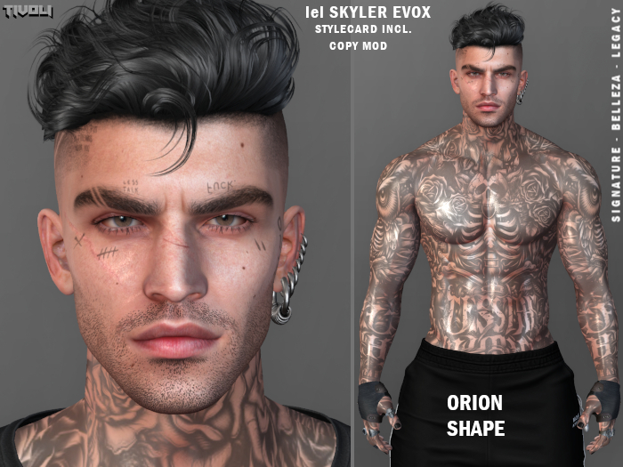 Second Life Marketplace - Skyler Shape lelutka Skyler head 4.0 EVOX . Tivoli inc